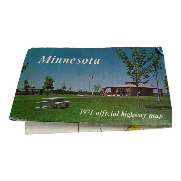 Other | Vintage 1971 Minnesota Official Highway Mapstate Road Souvenir ...